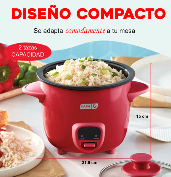 Mini Olla arrocera 2 tazas extraible roja Dash – Tendence